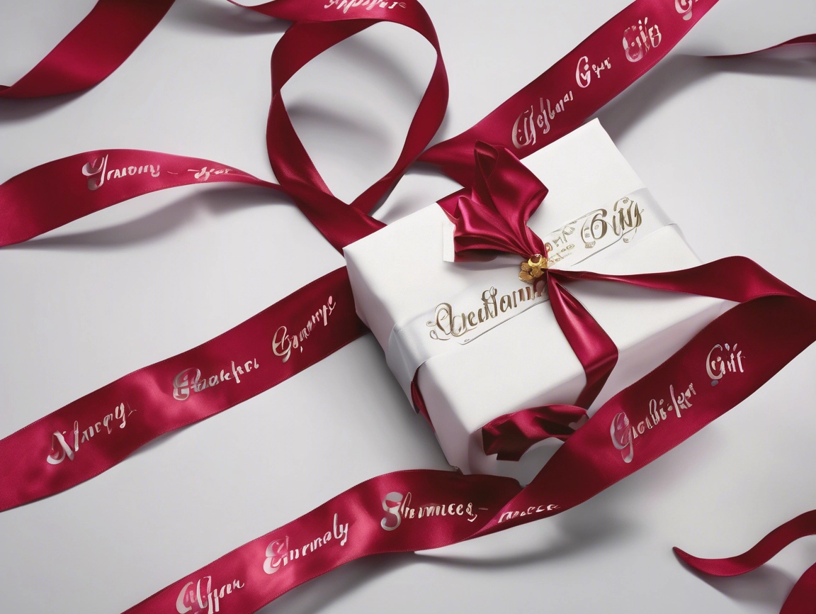 Geschenkband mit Logo oder Text bedrucken - Meingeschenkband